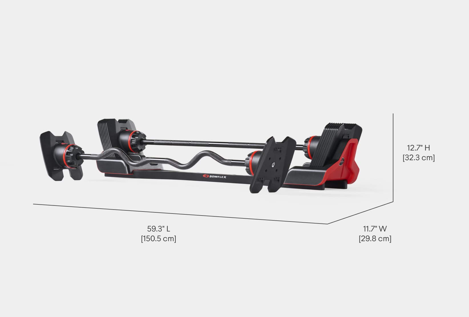 SelectTech 2080 Adjustable Barbell with Curl Bar | BowFlex