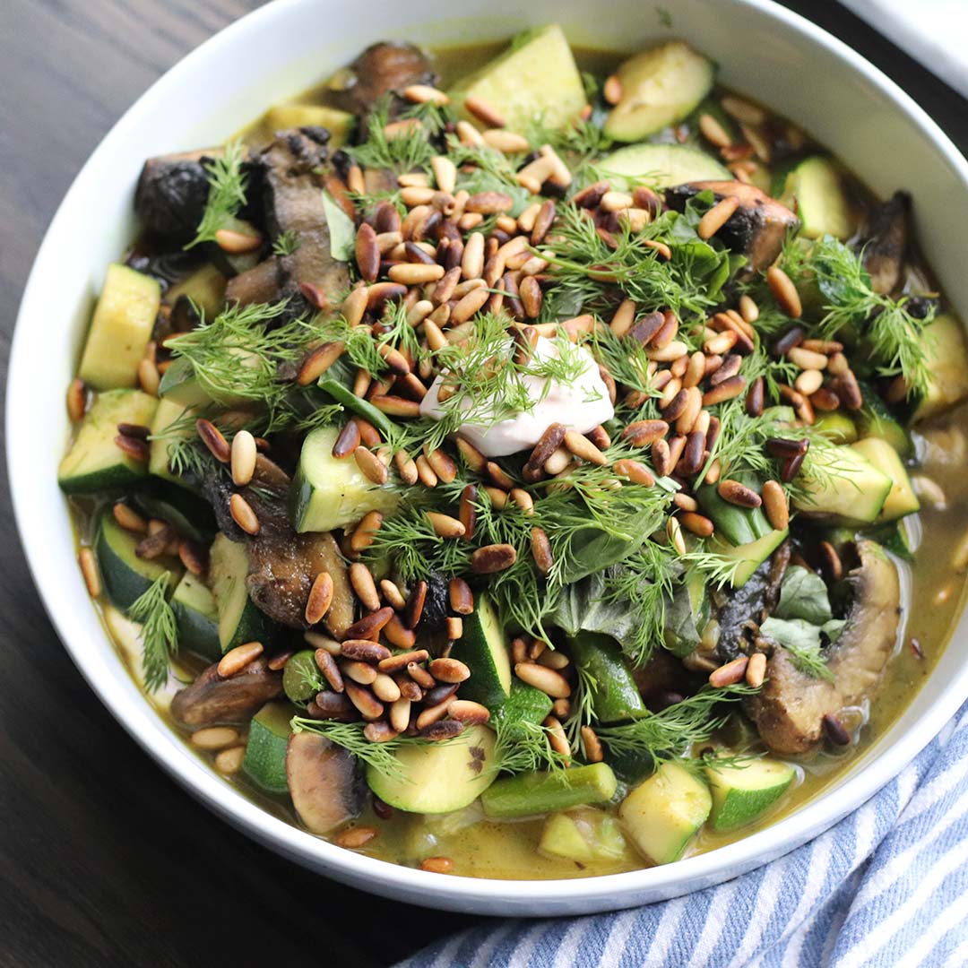 Sautéed Spicy Cucumbers, Mushrooms, and Zucchini Recipe | BowFlex